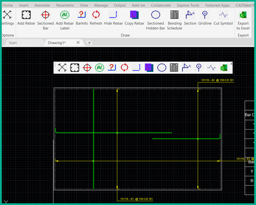 K-rebar: Beam and slab detailing in AutoCAD Made Easy